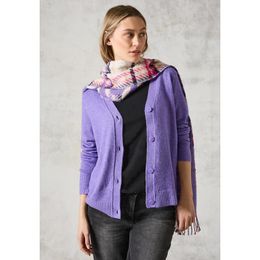 Cecil Cardigan Feinstrick, mit Knopfleiste lilac melange XL (44) XL (44) Strickjacke für Damen von Cecil