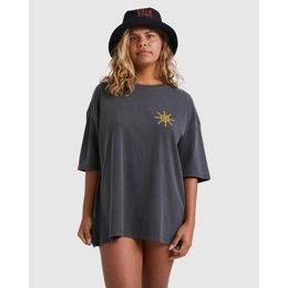Billabong Oversize-Shirt »Otis Sunrise« Washed Black L L Material Umweltfreundliches...