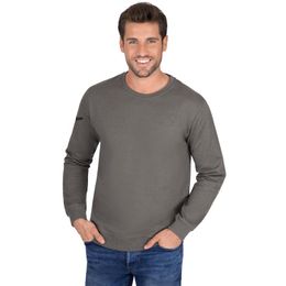 TRIGEMA Sweatshirt &raquo;Sweatshirt&laquo; taupe-melange XXL XXL Sweat-Qualit&auml;t