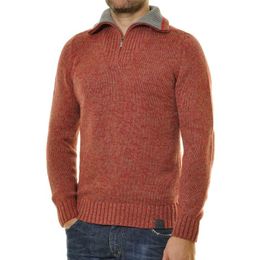 Ragman Troyer Bordeaux 50 50 Tweed-Strick