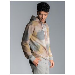 TRIGEMA Sweatshirt &raquo;Hoodie mit modischem Allover-Print&laquo; grau-melange XL XL Sweat-Qualit&auml;t