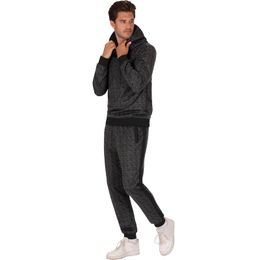 TRIGEMA Sweatshirt »Homewear Set mit QR-Code-Muster« anthrazit L L Sweat-Qualität