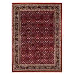 OCI DIE TEPPICHMARKE L&auml;ufer &raquo;Himla Herati&laquo; rechteckig 20 mm H&ouml;he reine Wolle, hochwertig handgekn&uuml;pft, mit Fransen rot Wolle