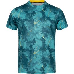 LPO Funktionsshirt &raquo;NAKIN MEN AOP II PRINT&laquo; Funktionsshirt mit V-Ausschnitt petrol M M Schnelltrocknend,atmungsaktiv mit UV-Schutz