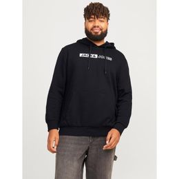 Jack & Jones PlusSize Jack & Jones Plussize Herren Jack & Jones PlusSize Hoodie &raquo;JJECORP LOGO SWEAT HOOD PLAY NOOS PLS&laquo; schwarz 5XL