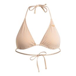 Roxy Triangel-Bikini-Top »Gingham« Porcini L - Cup B Cup B L Kollektion: Gingham-Kollektion