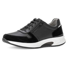 Gabor Rollingsoft Keilsneaker, Schn&uuml;rschuh, Komfortschuh, Freizeitschuh, Weite G 1/2 (= weit) schwarz 10,5 (45) 10,5 (45) Sneaker mit der typischen...
