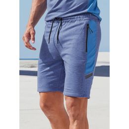 AUTHENTIC LE JOGGER Shorts mit Mesheins&auml;tzen und seitlichen Rei&szlig;verschlusstaschen blau S (44/46) - XXL XXL S (44/46) Sportliche Shorts mit...
