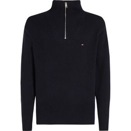 Tommy Hilfiger Big & Tall TOMMY HILFIGER BIG & TALL Stehkragenpullover &raquo;BT-CHUNKY CTN RIB NAUTICAL ZM-B&laquo; in Gro&szlig;en Gr&ouml;&szlig;en, Logostickerei Desert Sky / Multi 4XL 4XL Pullover...