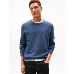 Tommy Hilfiger Rundhalspullover &raquo;ESSENTIAL STRUCTURE CREW NECK mit Struktur und Label&laquo; Aegean Sea XL XL Strickpullover von Tommy Hilfiger