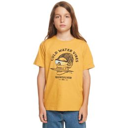 Quiksilver T-Shirt &raquo;Qs Skull&laquo; Mustard 10 10 Stoff: Baumwoll-Jersey-Stoff [160 g/m2]