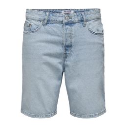 Only & Sons ONLY & SONS Shorts »ONSEDGE BOX TAI DNM SHORTS MU OTL« Light Blue Denim M - N-Gr N-Gr M Moderne Shorts von Only & Sons