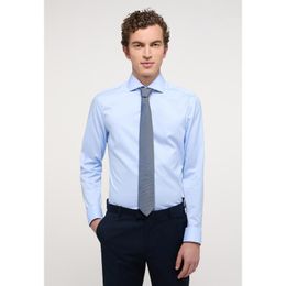 Eterna Damen Langarmhemd &raquo;SLIM FIT&laquo; NON IRON (b&uuml;gelfrei) blau 43, Normalgr&ouml;&szlig;en