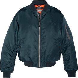 Schott NYC Bomberjacke mit zus&auml;tzlichen Armtaschen navy XXL XXL Bomber Jacket von Schott NYC