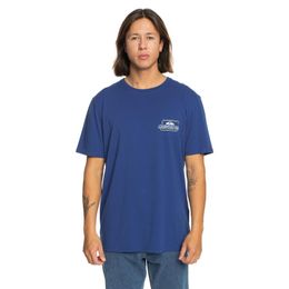 Quiksilver T-Shirt »Line By Line« Monaco Blue XXL XXL Stoff: Baumwollstoff [160 g/m2]