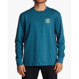 Billabong Langarmshirt &raquo;Throw Back&laquo; Blue Lagoon XXL XXL Stoff: BaumwollStoff [160 g/m2]