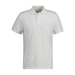 Gant Poloshirt Herren Größe L silbergrau / weiß