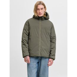 Jack & Jones Jack & Jones Herren Outdoorjacke &raquo;JJEBROOK REVERSIBLE JACKET SN&laquo; mit Kapuze gr&uuml;n S