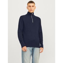 Jack & Jones JACK & JONES Troyer »JJEPERFECT KNIT HALF ZIP SN« Sky Captain L L Pullover von Jack & Jones