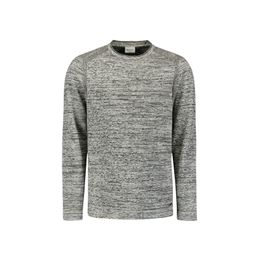 NO EXCESS Herren NO EXCESS Rundhalspullover in melierter Optik M
