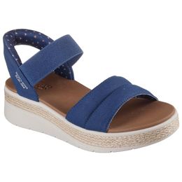 Skechers Damen Sandale &raquo;BOBS SUN RAY&laquo; , Keilsandale, Sandalette, Plateausandale mit Plush Foam blau 41