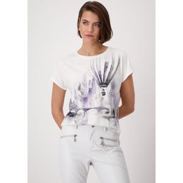 monari Rundhalsshirt mit Frontprint offwhite 34 34 Trendiges Shirt mit Frontprint und Glitzersteinchen von monari