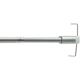Liedeco Scheibenstange &Oslash; 12 mm 1 l&auml;ufig-l&auml;ufig ausziehbar mattsilberfarben L: 85 cm - 135 cm &Oslash; 12 mm