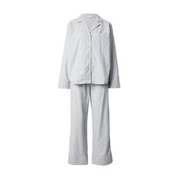 Tommy Hilfiger Underwear Pyjama Damen Gr&ouml;&szlig;e L/XL grau / wei&szlig; Winterkleid