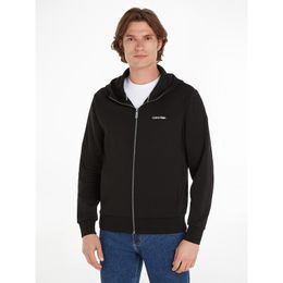 Calvin Klein Sweatjacke &raquo;MICRO LOGO REPREVE HOODIE JACKET&laquo; mit Logoschriftzug Ck Black M M Sweatshirtjacke von Calvin Klein Menswear