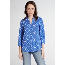 Eterna Longbluse &raquo;REGULAR FIT&laquo; blau 36 36 Steh-Kragen