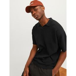 Jack & Jones JACK & JONES Poloshirt »JORLINEN BLEND KNIT SS POLO SN« black XXL XXL Regular Fit Passform: umspielt den Oberkörper und bietet Bewegungsfreiheit