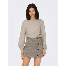 Jacqueline de Yong Jdy Damen JDY Strickpullover &raquo;JDYRUE GLITTER L/S BOAT PULLOVE KNT NOOS&laquo; mit Glitzer-Effekt grau S