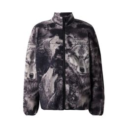 Only & Sons Only & Sons Fleecejacke 'ONSJAMES' Herren Gr&ouml;&szlig;e XXL hellgrau / schwarz