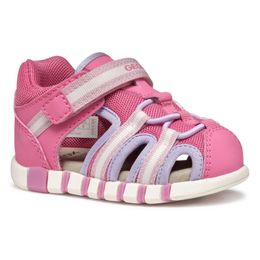Geox Jungen Lauflernschuh &raquo;B SANDAL IUPIDOO GIR&laquo; , Sandale, Klettschuh, Babyschuh im sportlichen Trekking Look pink 24
