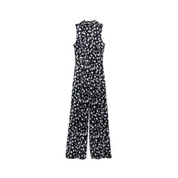 Desigual Jumpsuit Damen Gr&ouml;&szlig;e S grau / schwarz / wei&szlig;