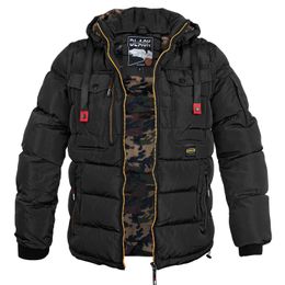 Poolman 2 in 1 Winterjacke Camo Style (Sale) schwarz, Größe XL