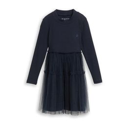 Tom Tailor Kleid Mädchen Größe 128/134 navy