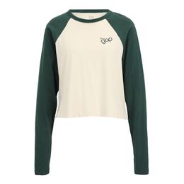 GAP Tall Shirt Damen Gr&ouml;&szlig;e L dunkelgr&uuml;n / naturwei&szlig;