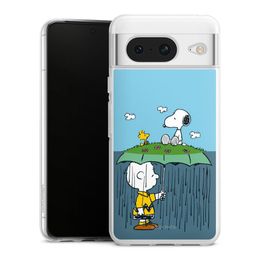 DeinDesign Google Pixel 8 Handy Silikon H&uuml;lle Case transparent Handyh&uuml;lle Peanuts Children Snoopy Silikon Case