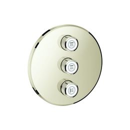 Grohe Grohtherm Smartcontrol Fertigmontageset 29122BE0 nickel poliert, rund, UP-Ventil 3-fach