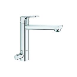 Grohe BauLoop Spültisch-Einhebelmischer 31713000 chrom, schwenkbarer, mittelhoher Auslauf