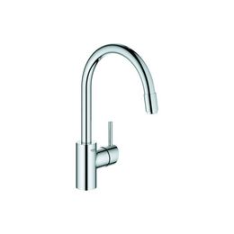 Grohe Concetto Sp&uuml;ltisch-Einhebelmischer 31212003 chrom, Niederdruck, schwenkbarer Rohrauslauf, innenliegende Wasserf&uuml;hrung
