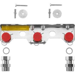 Bosch Montageanschlussplatte 7719001771 f&uuml;r 40 und 50 kW Ger&auml;te, f&uuml;r Erdgas, mit Anschlussverschraubung