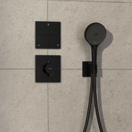 Hansgrohe ShowerSelect Comfort E Ventil 15573670 UP, f&uuml;r 3 Verbraucher, mattschwarz