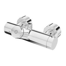 Schell Vitus Brause-Selbstschlussthermostat 016050699 Duschanschluss oben, thermische Desinfektion, AP, Mischwasser, verchromt