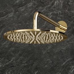Herzbach LIVING SPA Slim-Regenbrause 30.600250.1.03 250mm PVD Gold