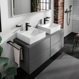 Hansgrohe Xevolos E Aufsatz-Handwaschbecken 61090450 500x480mm, mit Hahnloch, ohne &Uuml;berlauf, SmartClean, wei&szlig;