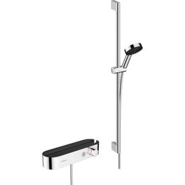 Hansgrohe Pulsify Select S Brauseset 24270000 Brausestange 90 cm, Relaxation, mit Handbrause, chrom
