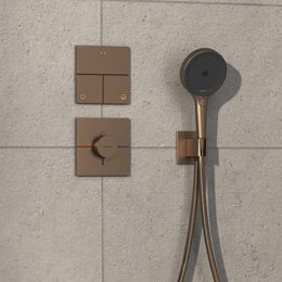 Hansgrohe ShowerSelect Comfort E Ventil 15573140 UP, f&uuml;r 3 Verbraucher, brushed bronze