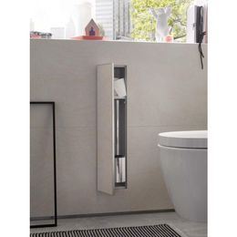 Emco Asis plus 11012 Unterputz-WC-Modul 975611012 Türanschlag links, Aluminium, 658mm, Tür befliesbar